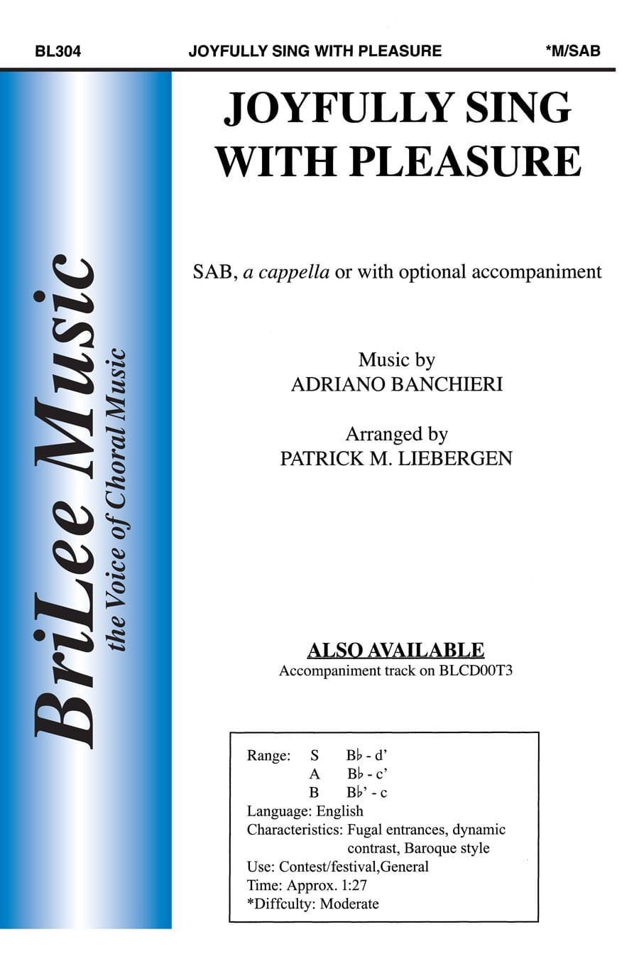 Joyfully Sing with Pleasure Choral Sheet Music | J.W. Pepper