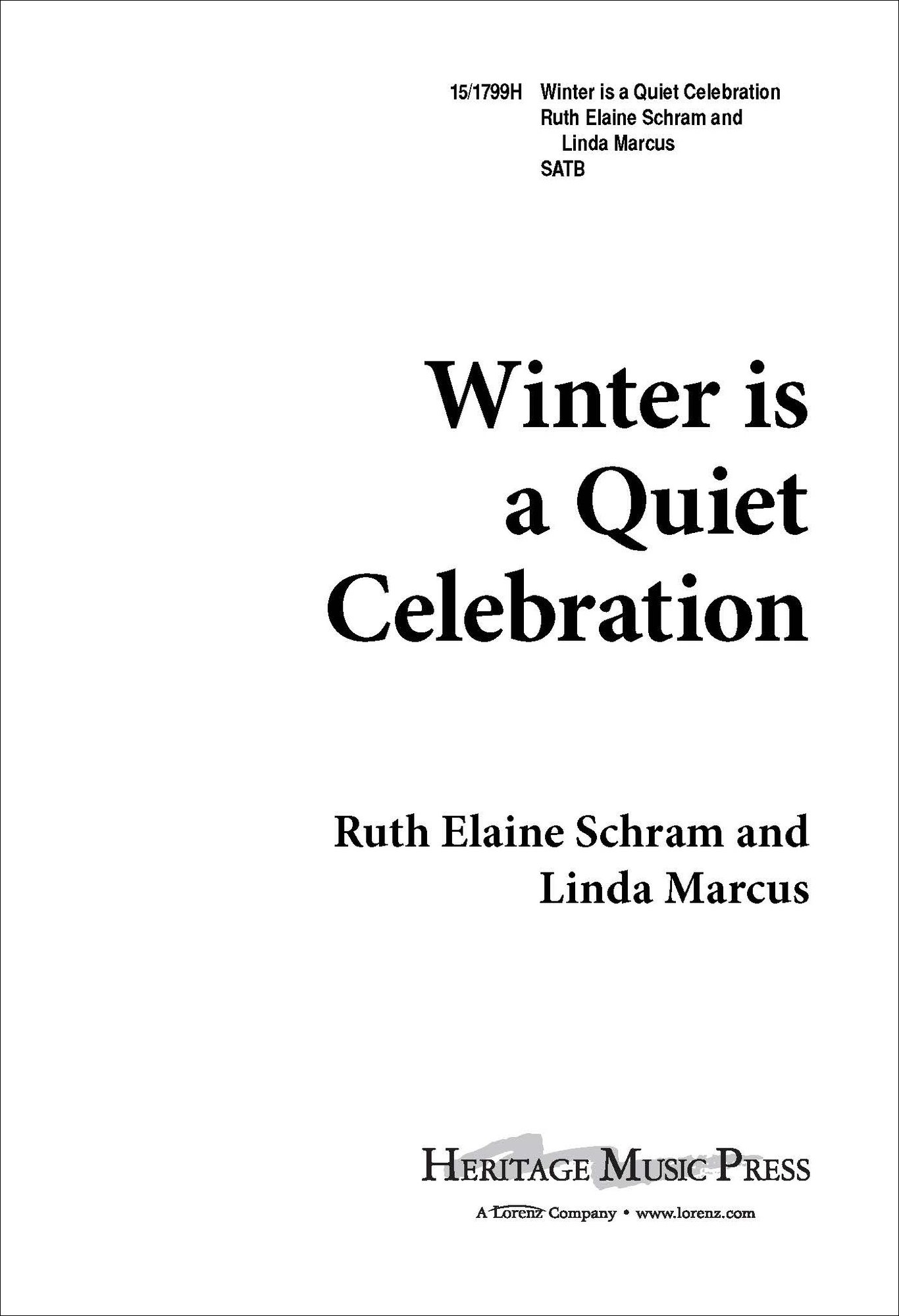 Winter Is a Quiet Celebration Choral Sheet Music | J.W. Pepper