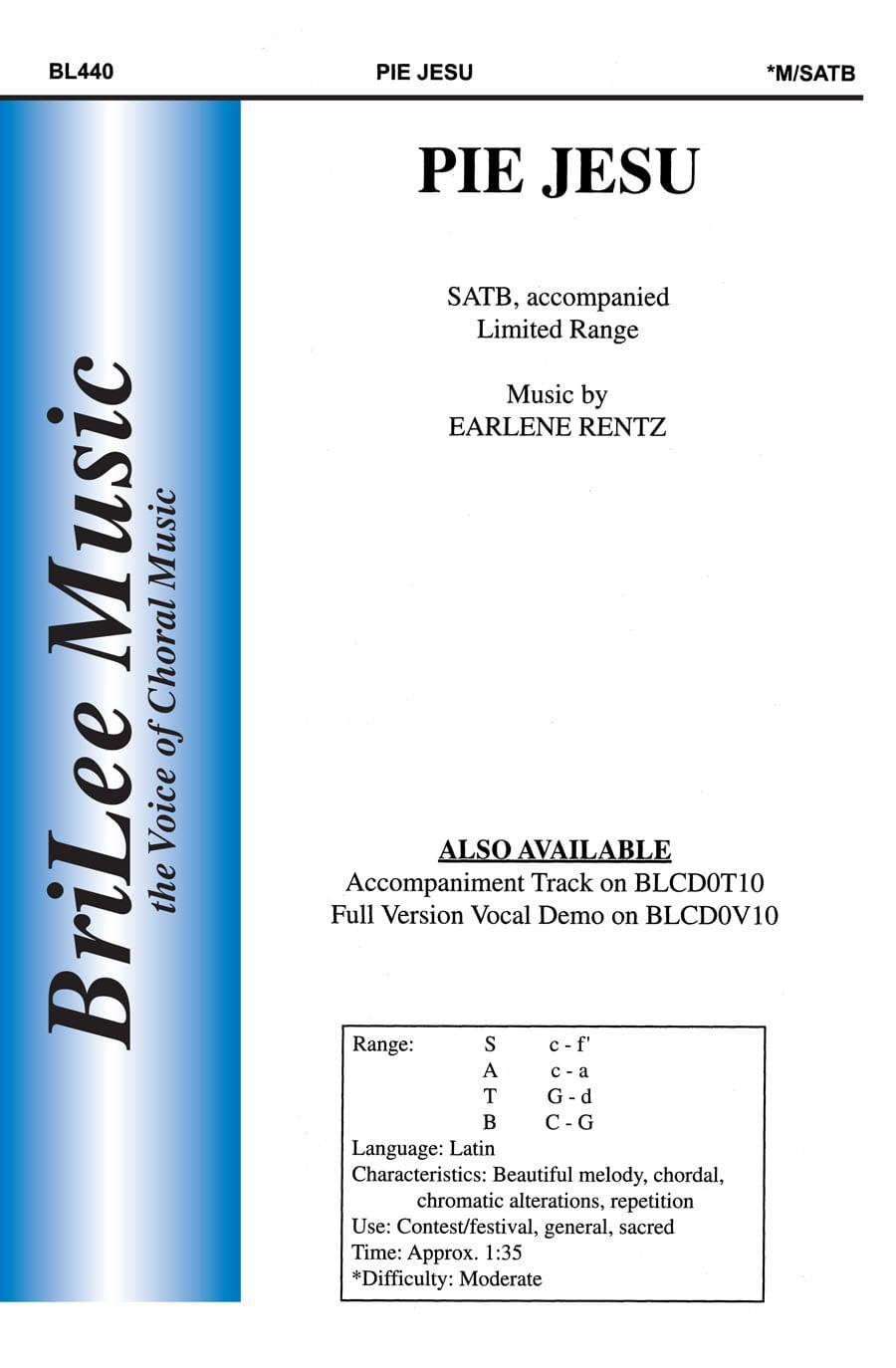 Pie Jesu Choral Sheet Music | J.W. Pepper