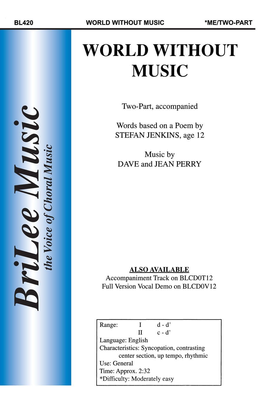 World Without Music Choral Sheet Music | J.W. Pepper