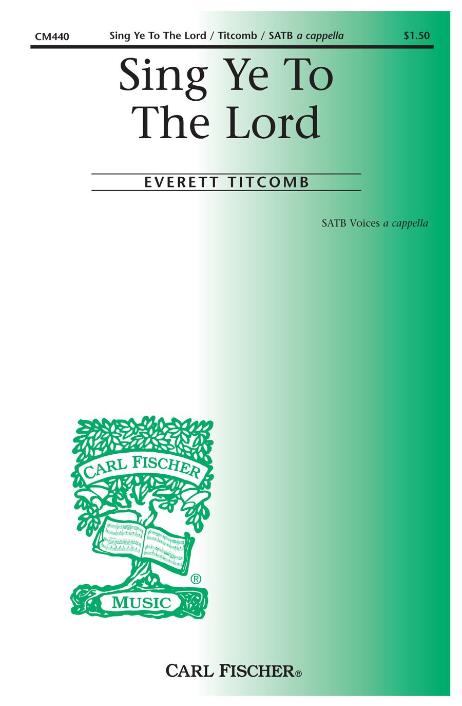 Sing Ye to the Lord Choral Sheet Music | J.W. Pepper