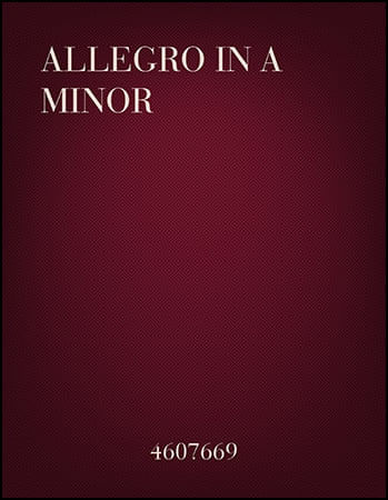 Allegro in A Minor | J.W. Pepper