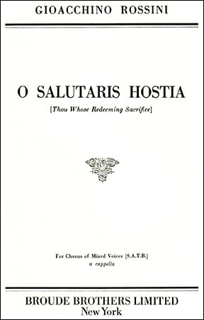 O Salutaris Hostia Choral Sheet Music | J.W. Pepper