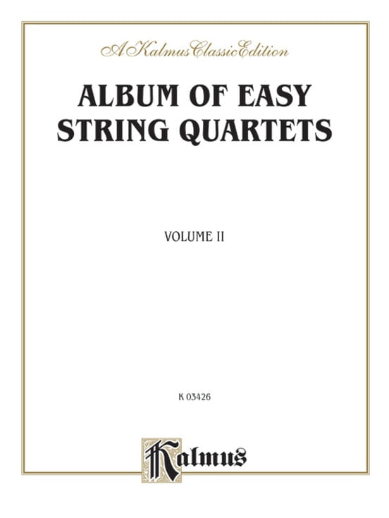 Album of Easy String Quartets, Vol. 2 | J.W. Pepper