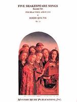 Five Shakespeare Songs Set 2 Op. 23 | J.W. Pepper