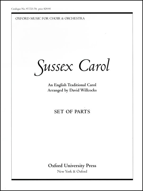 Sussex Carol-Parts Orchestra Sheet Music | J.W. Pepper