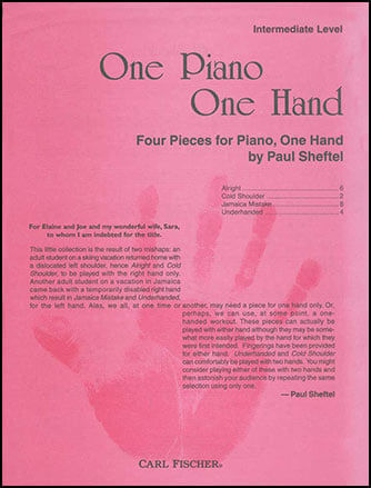 One Piano One Hand Piano Sheet Music | J.W. Pepper