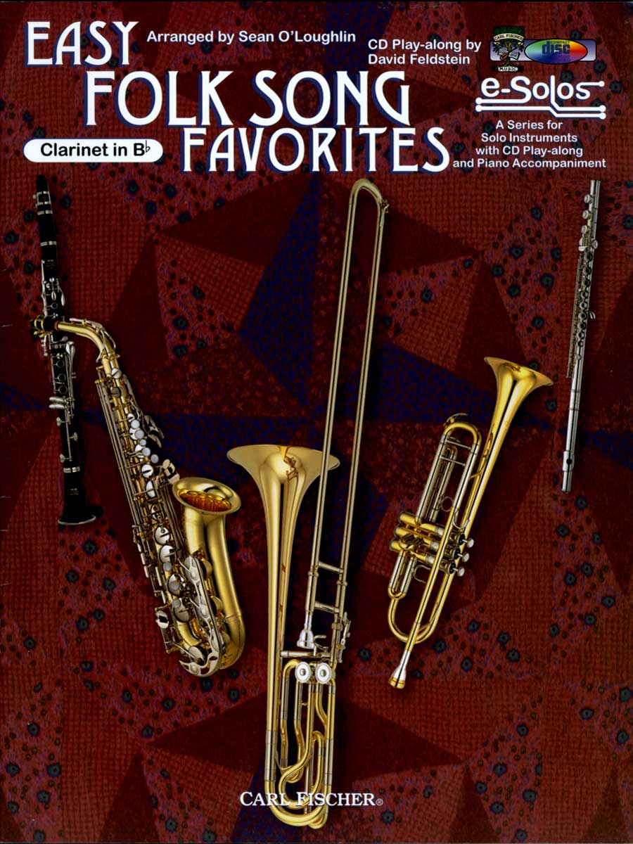 Easy Folk Song Favorites-Clarinet Book and CD | J.W. Pepper