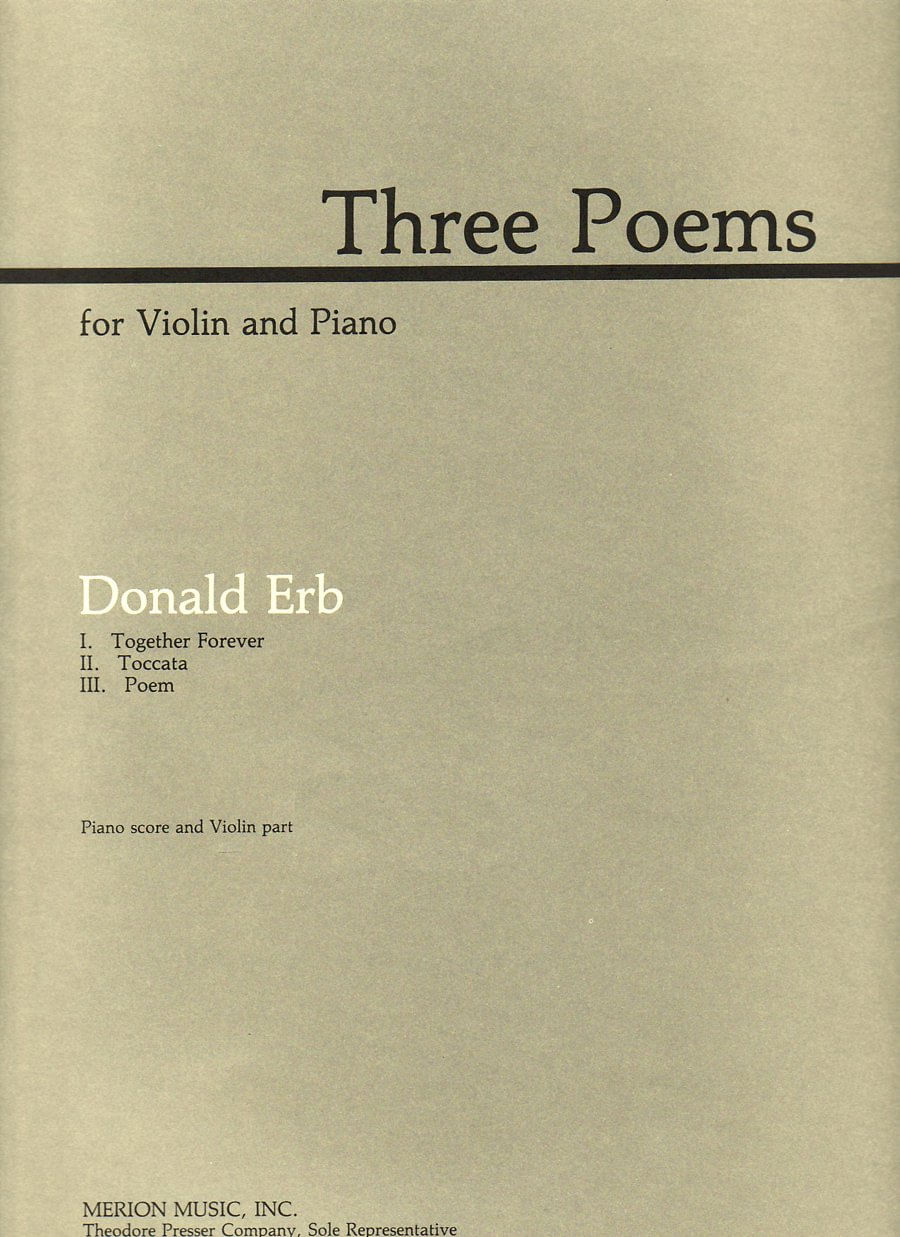 Three Poems-Violin Solo Sheet Music | J.W. Pepper