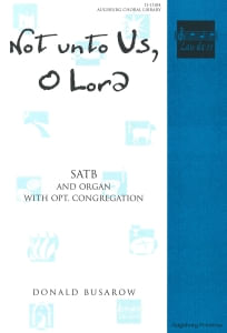 Not Unto Us O Lord Choral Sheet Music | J.W. Pepper