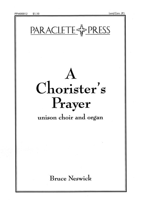 Chorister's Prayer Choral Sheet Music | J.W. Pepper