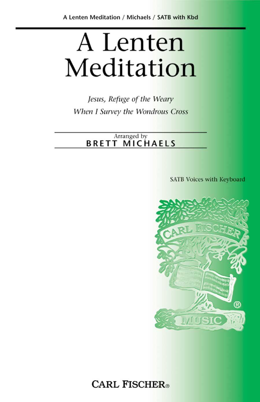 A Lenten Meditation Choral Sheet Music | J.W. Pepper