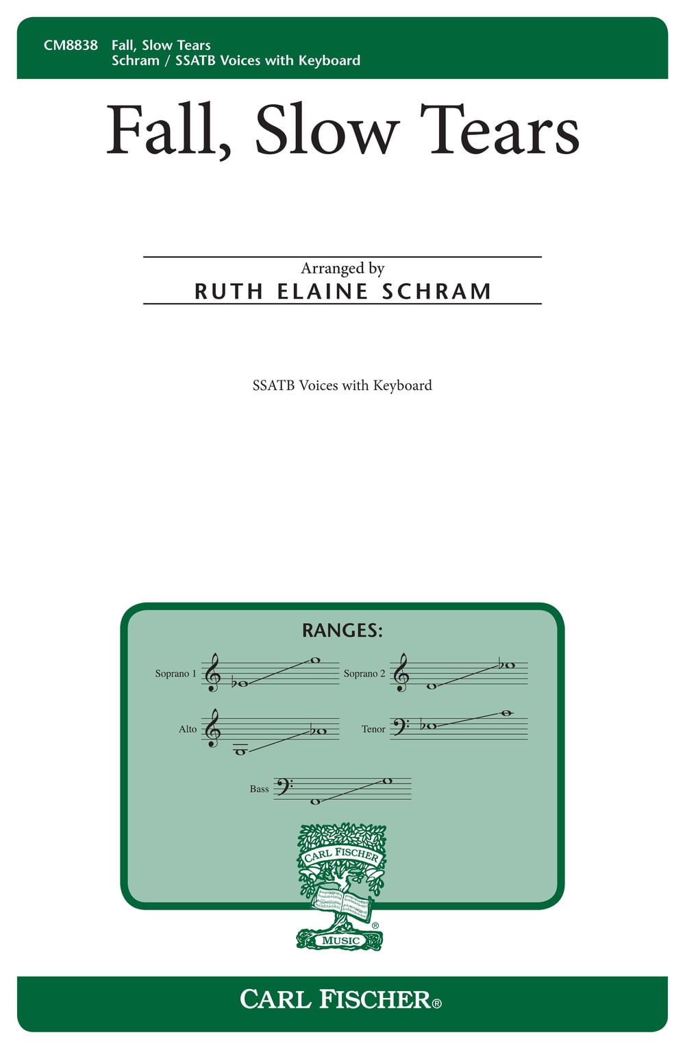 Fall Slow Tears Choral Sheet Music | J.W. Pepper