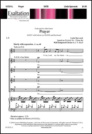 Prayer Choral Sheet Music | J.W. Pepper