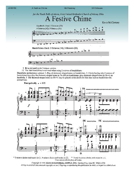 Festive Chime Handbell Sheet Music | J.W. Pepper