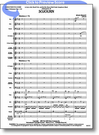 Sojourn Concert Band Sheet Music | J.W. Pepper