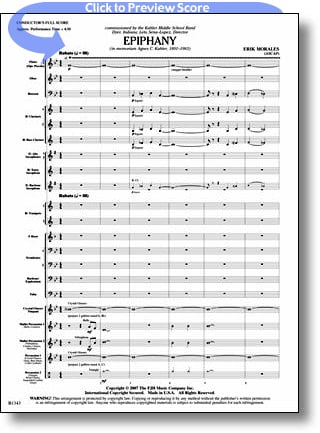 Epiphany Concert Band Sheet Music | J.W. Pepper