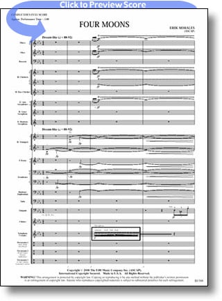 Four Moons Concert Band Sheet Music | J.W. Pepper