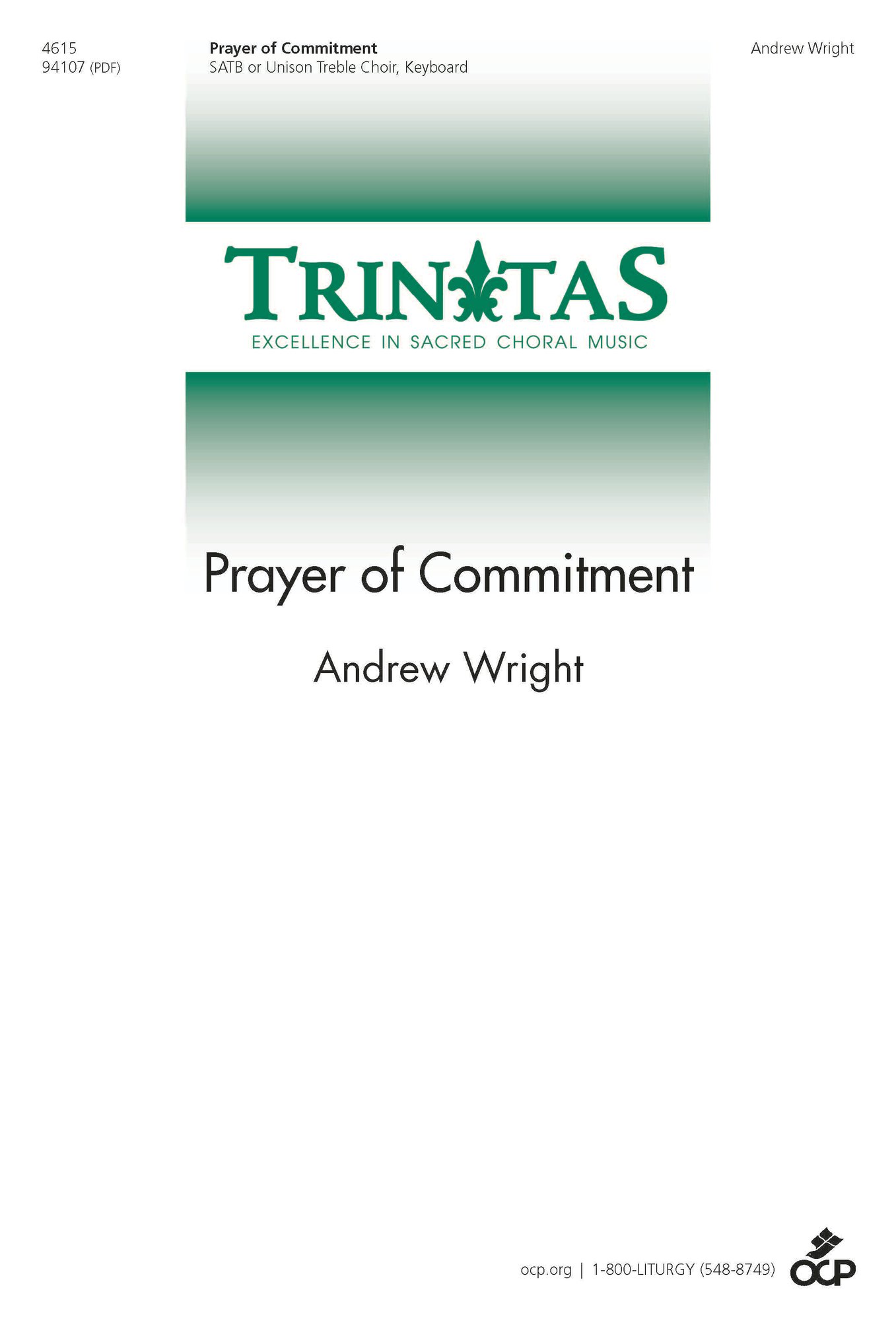 Prayer of Commitment Choral Sheet Music | J.W. Pepper