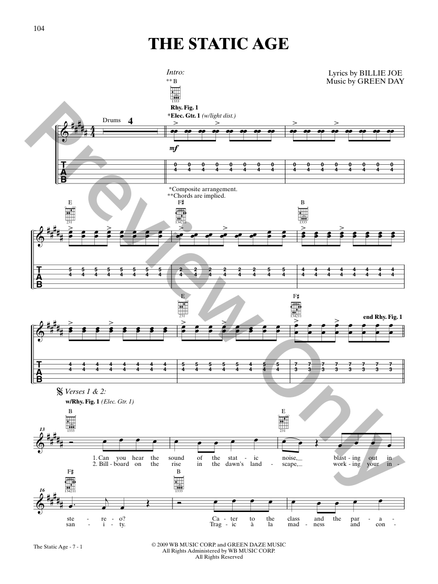 Static Age | J.W. Pepper