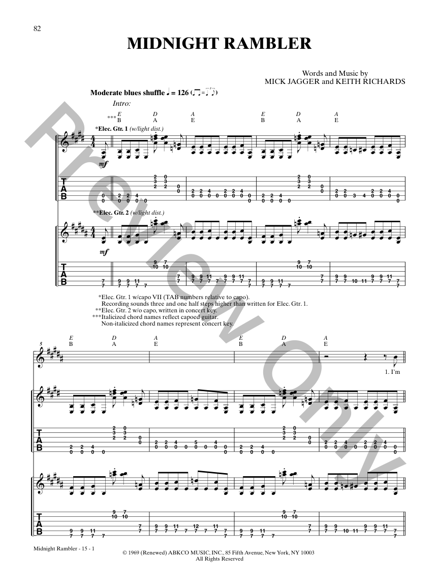 Midnight Rambler | J.W. Pepper