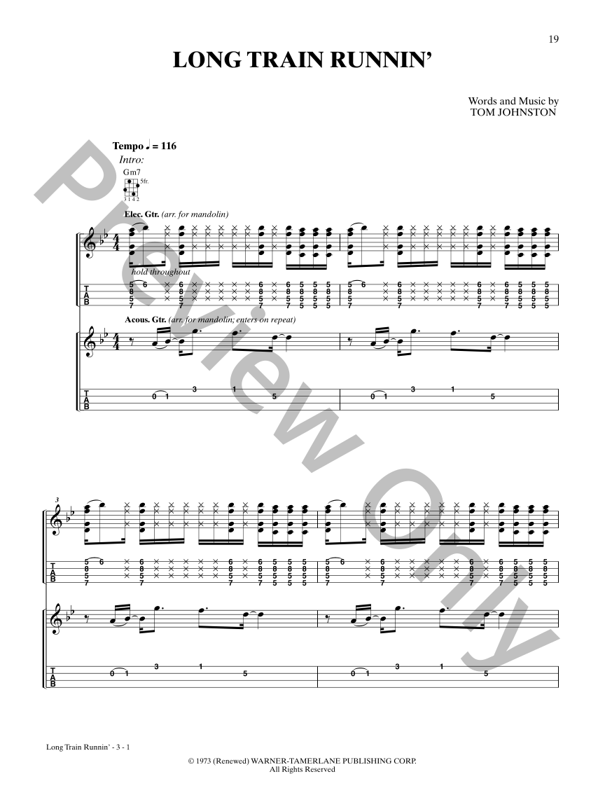 Long Train Running | J.W. Pepper