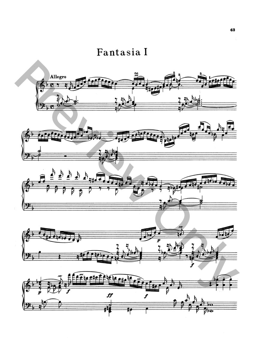 Fantasia No. 1 in F Major | J.W. Pepper