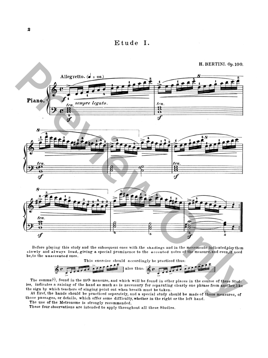 25 Easy Studies Op. 100 | J.W. Pepper