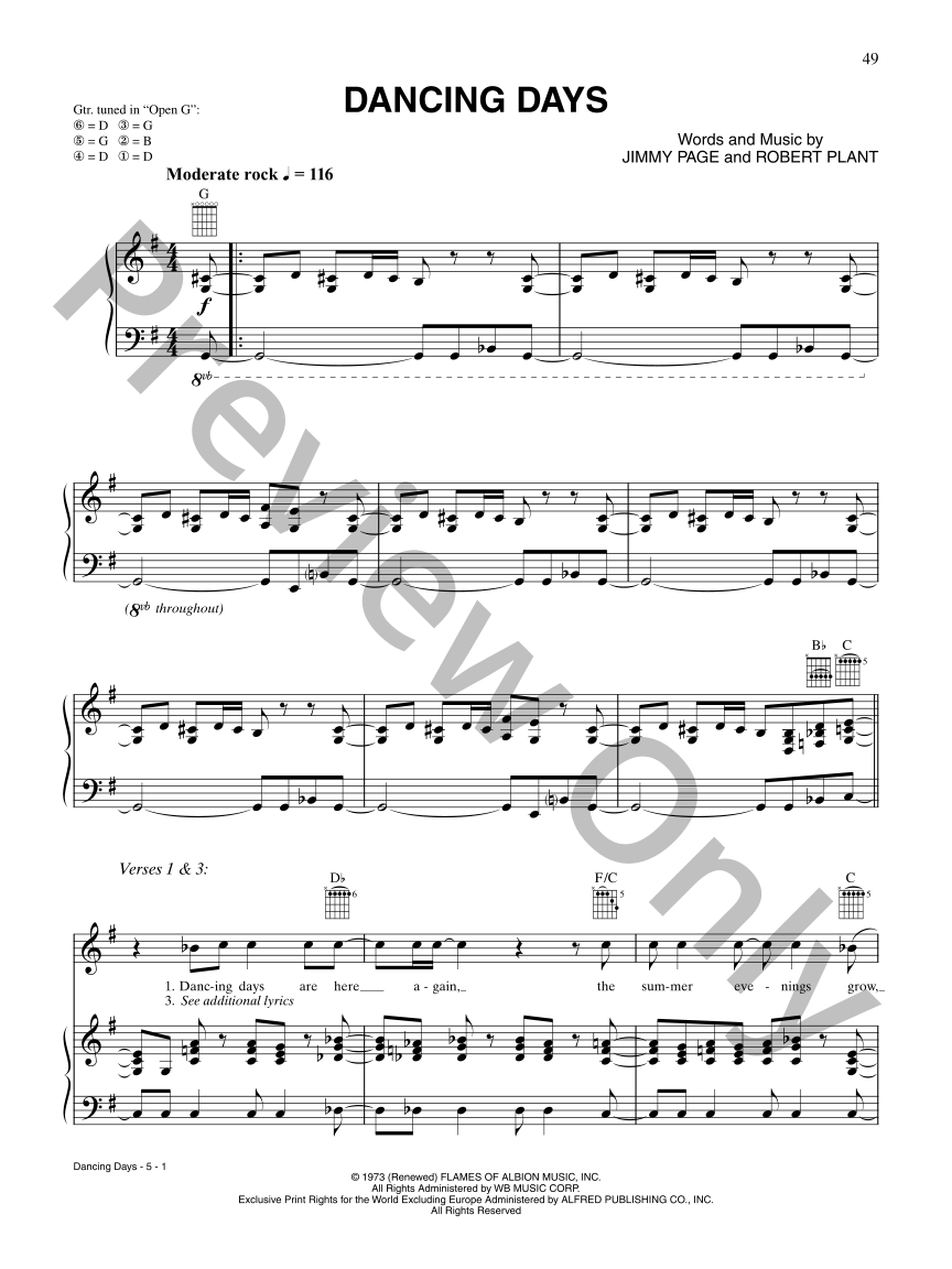 Dancing Days | J.W. Pepper