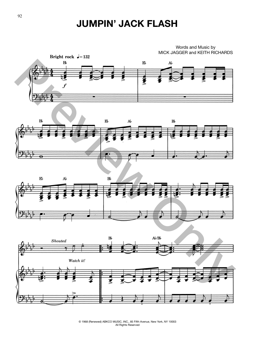 Jumping Jack Flash | J.W. Pepper