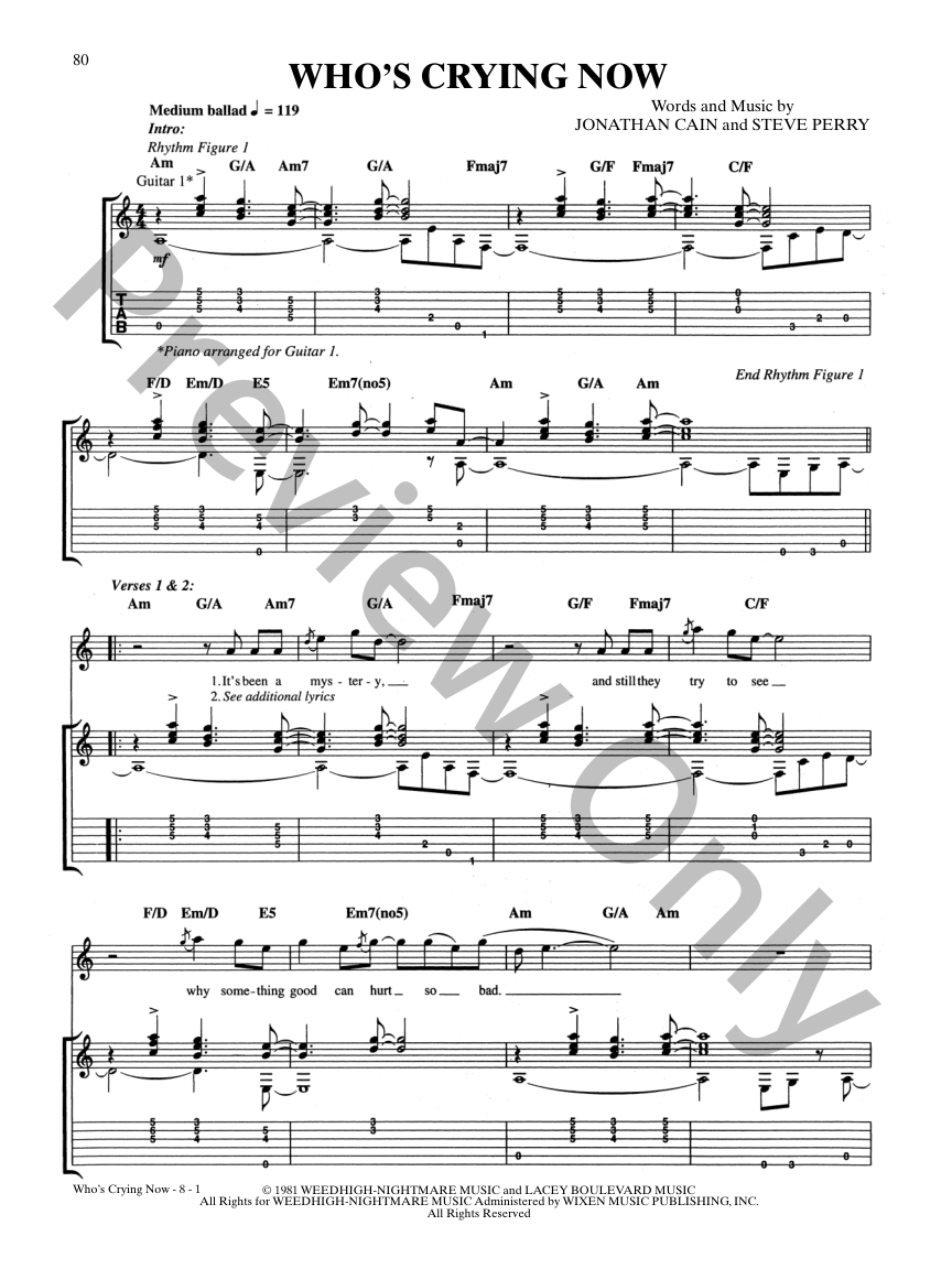 Who's Crying Now | J.W. Pepper