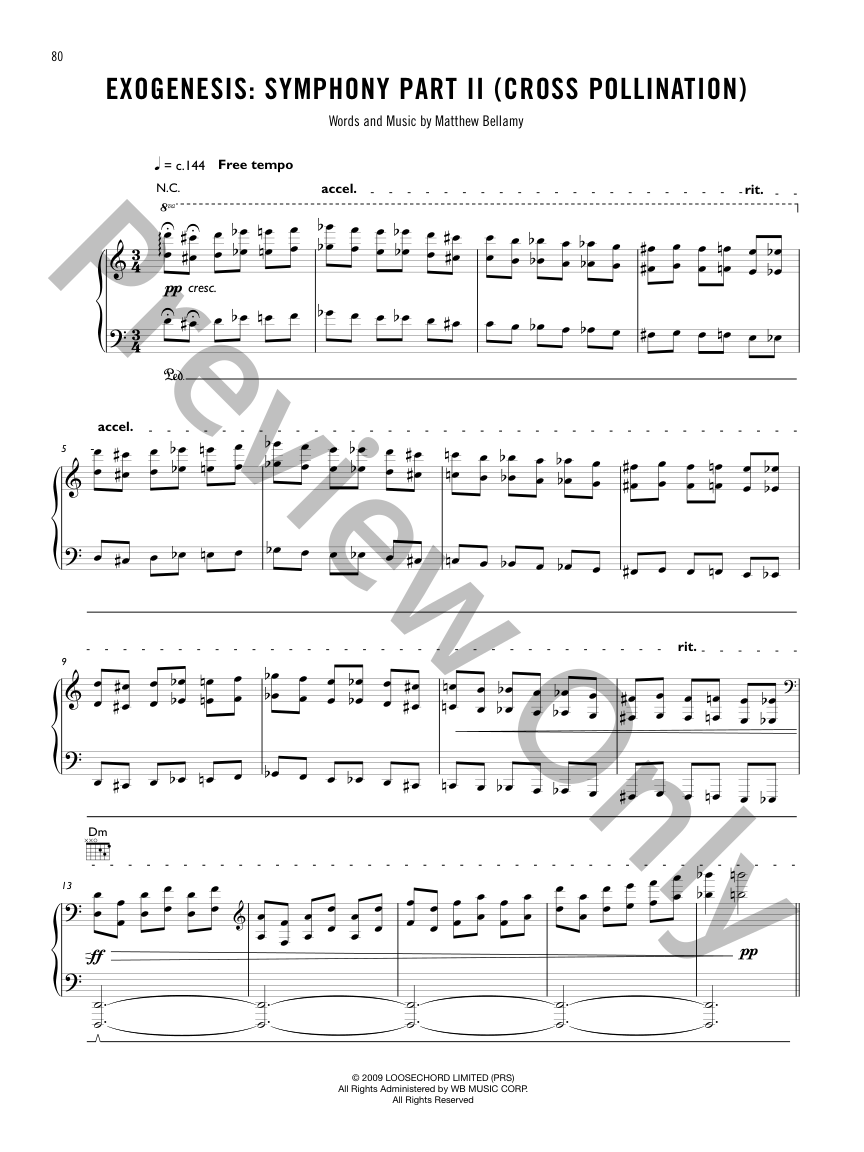 Exogenesis Symphony PartNo. 2 Cr | J.W. Pepper