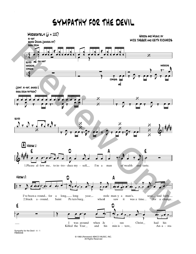 Sympathy for the Devil | J.W. Pepper