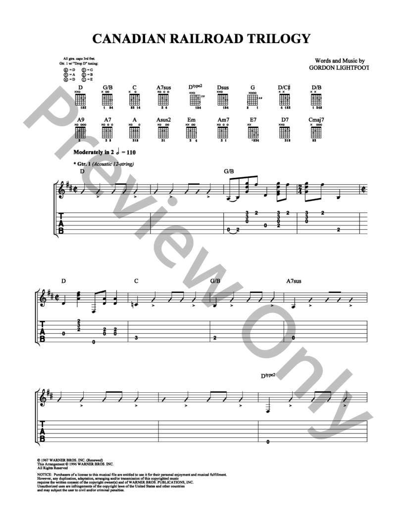 Canadian Railroad Trilogy | J.W. Pepper