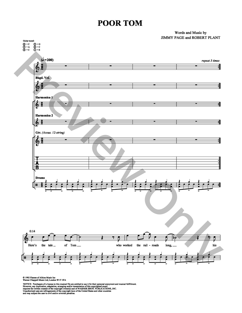 Poor Tom | J.W. Pepper