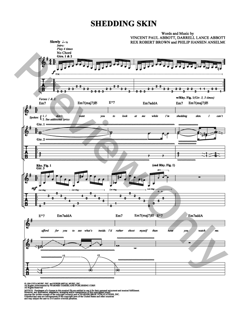 Shedding Skin | J.W. Pepper