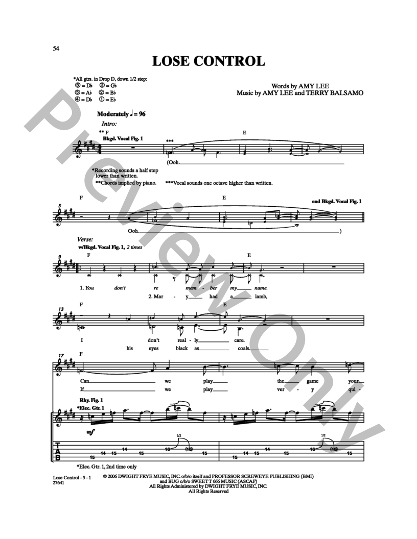 Lose Control | J.W. Pepper