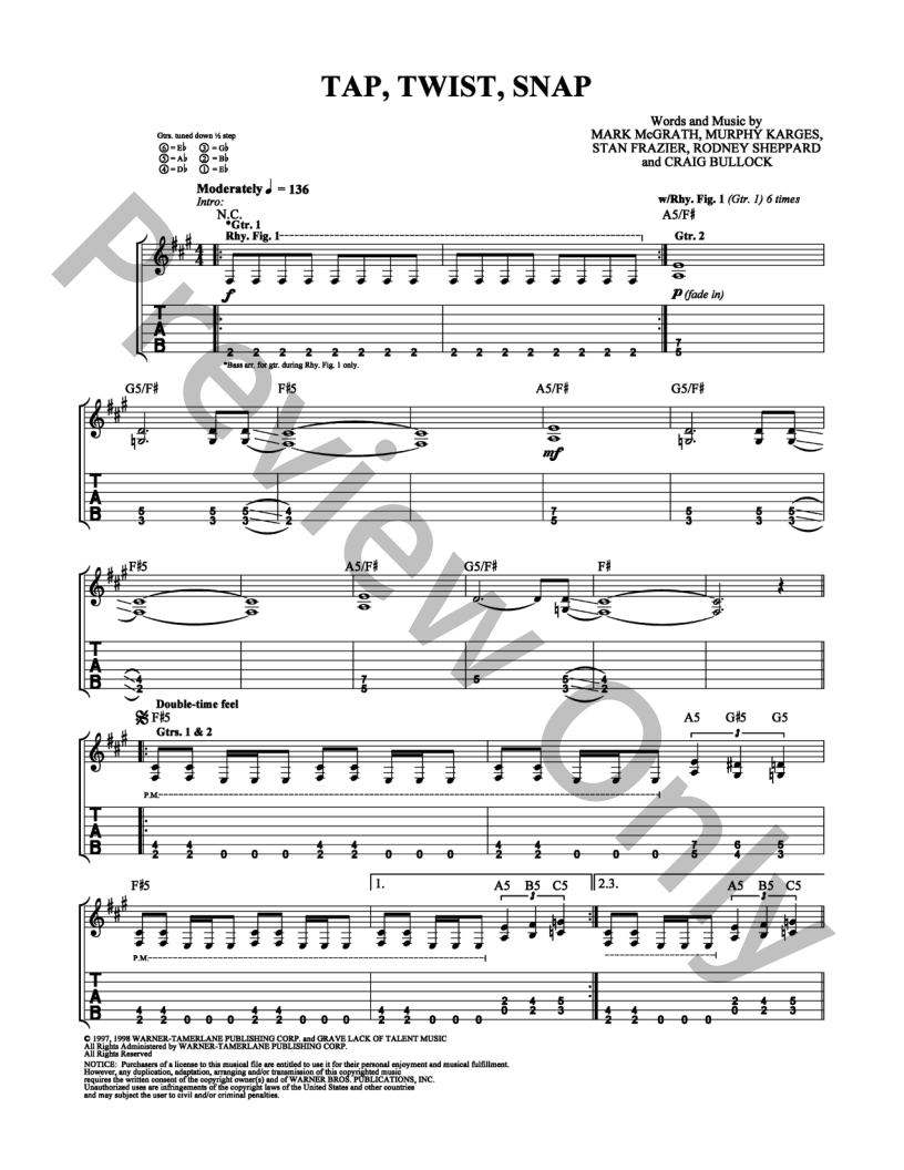 Tap Twist Snap | J.W. Pepper