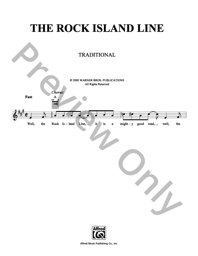 Rock Island Line | J.W. Pepper