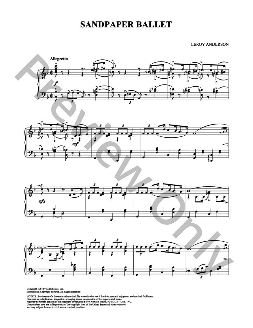 Sandpaper Ballet | J.W. Pepper