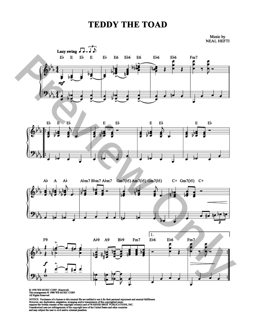 Teddy the Toad | J.W. Pepper