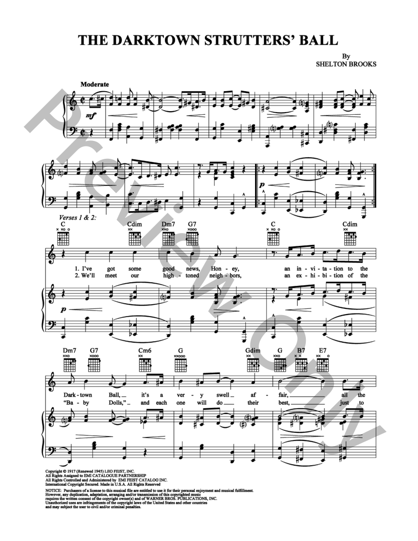 Darktown Strutters Ball | J.W. Pepper