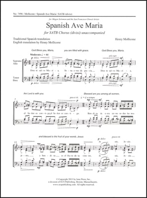 Spanish Ave Maria | J.W. Pepper
