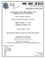 Oop Bop Sh'bam Jazz Sheet Music | J.W. Pepper