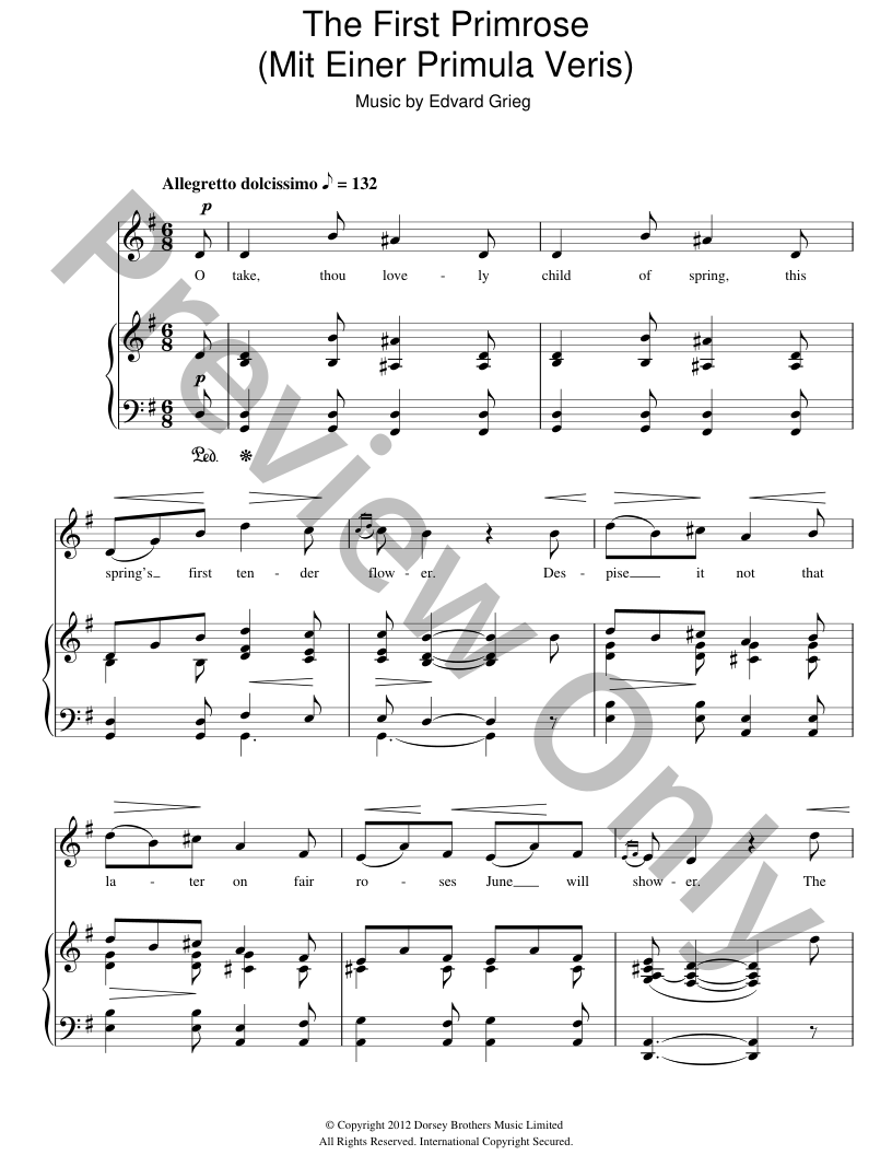 The First Primrose | J.W. Pepper