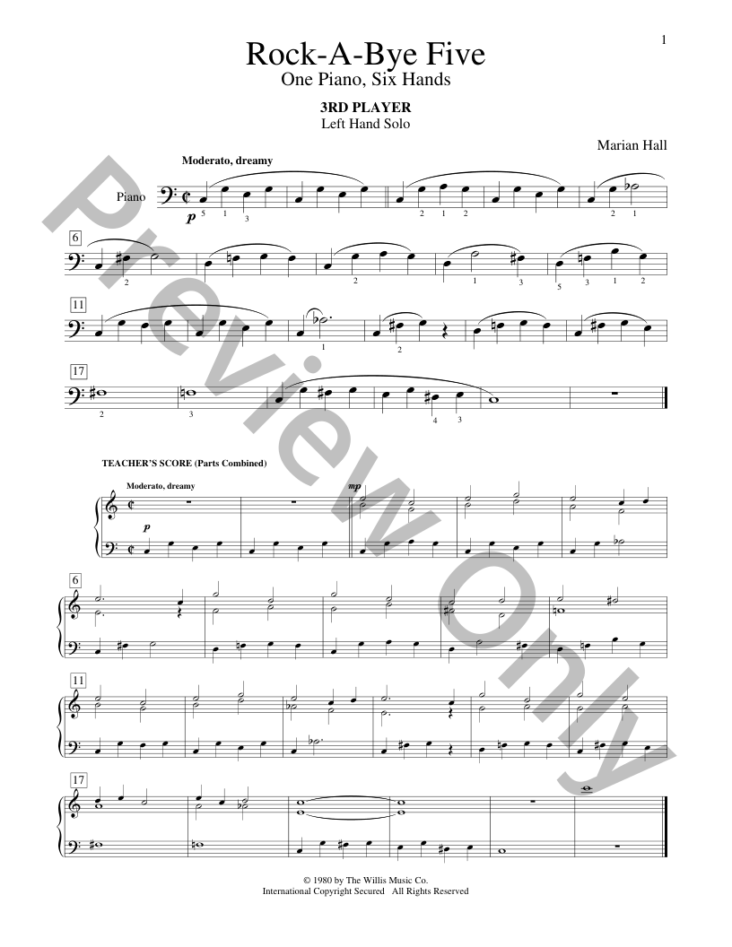 Rock A Bye Five | J.W. Pepper