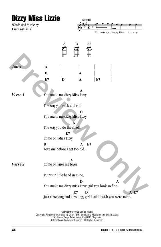 Dizzy Miss Lizzie | J.W. Pepper