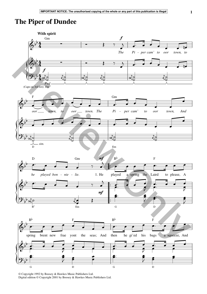 The Piper Of Dundee | J.W. Pepper