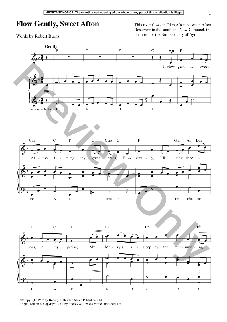 Flow Gently, Sweet Afton | J.W. Pepper