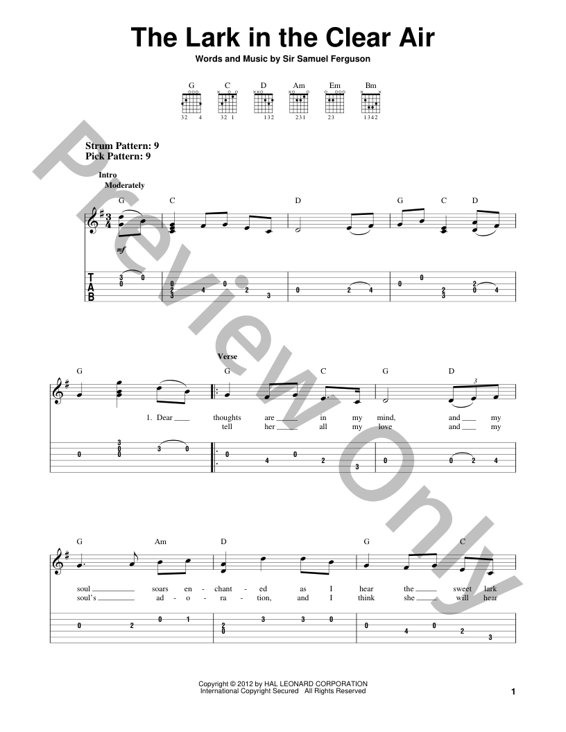 The Lark In The Clear Air | J.W. Pepper